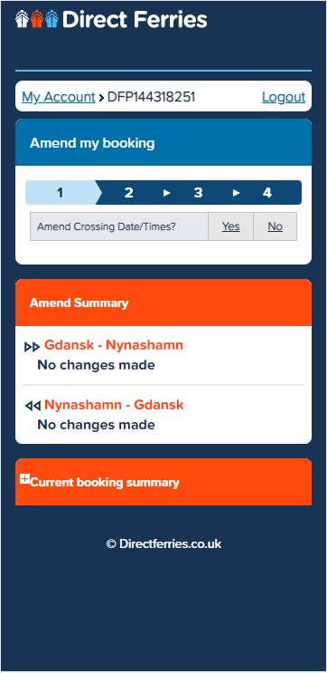 How to amend your vehicle details through My Account – Direct Ferries
